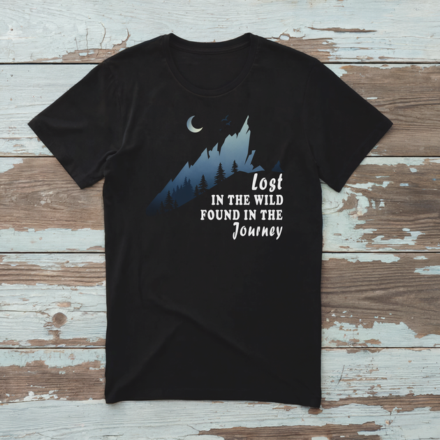 Lost in the Wild T-Shirt | Outdoor Life Journey Tee - t82a25 | TrekBudo